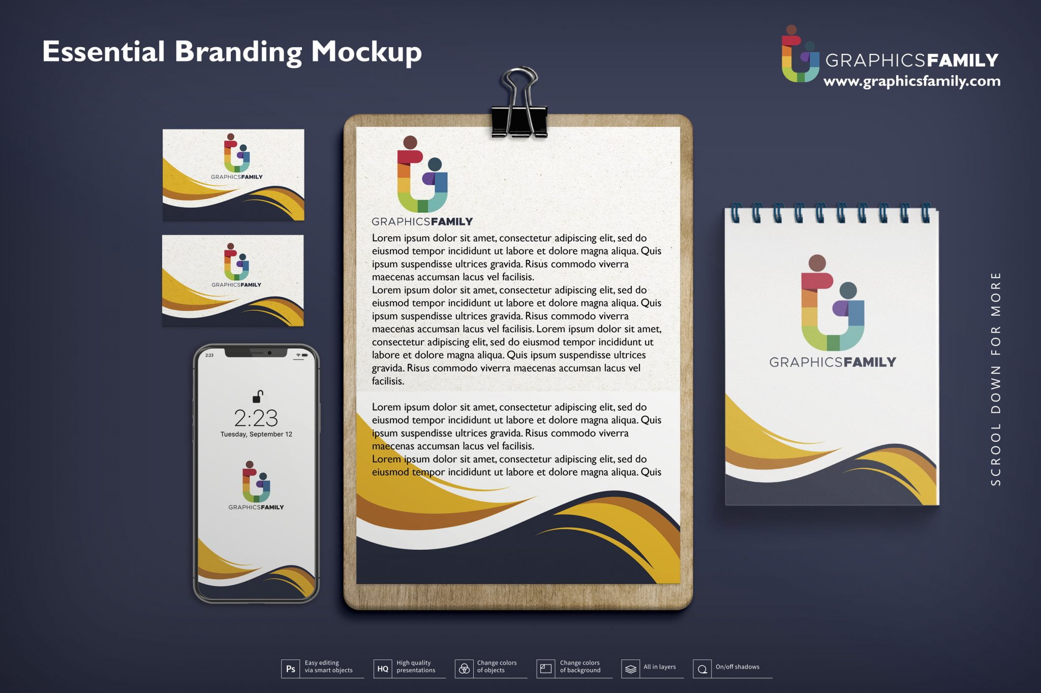 Essential Branding Mock-Up – GraphicsFamily