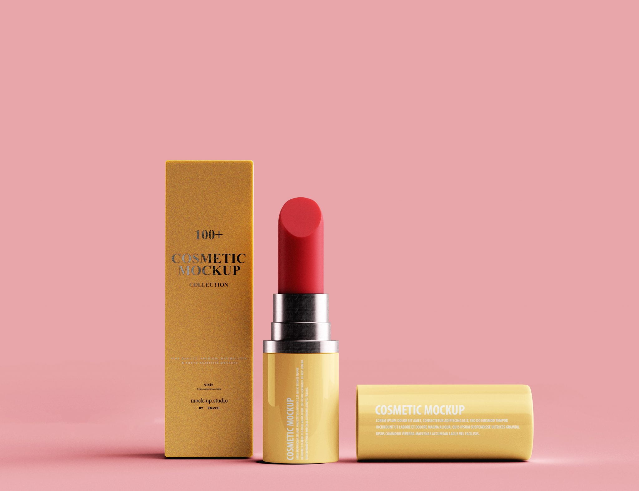 Free Lipstick PSD Mockup – GraphicsFamily
