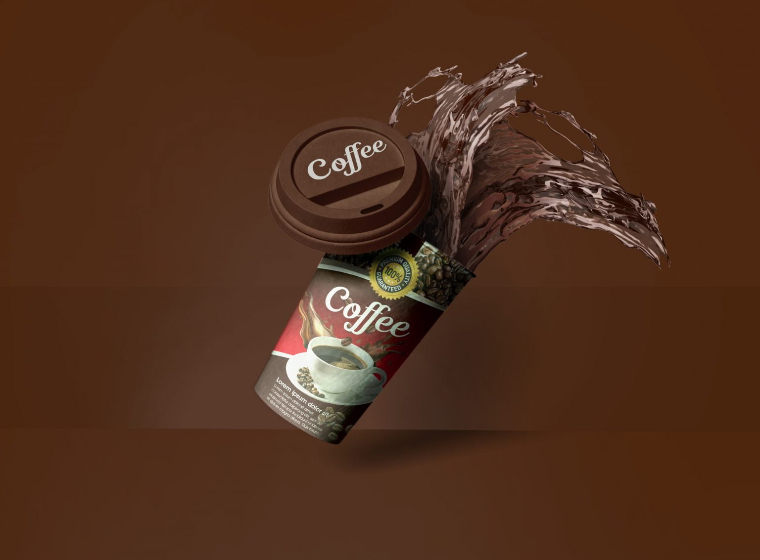 Free Photoshop Coffee Paper Cup Mockup – GraphicsFamily