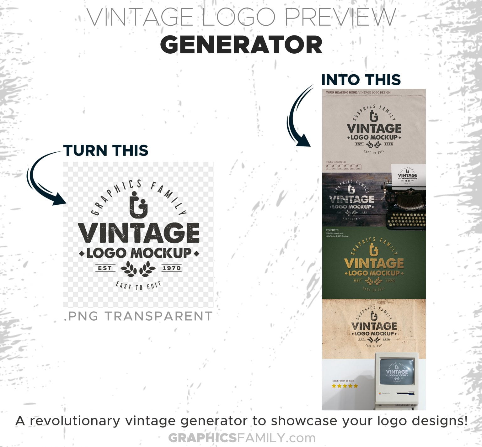 Free Vintage Logo Preview Generator – GraphicsFamily