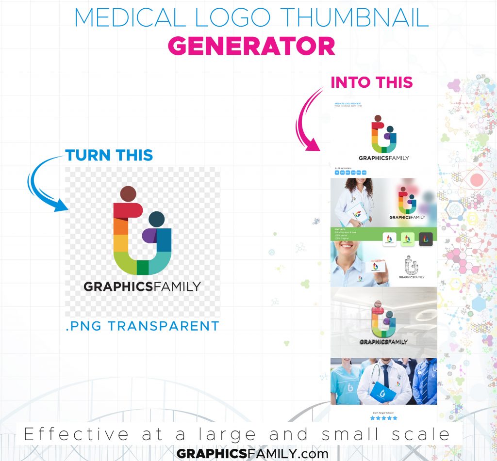 Medical Logo Thumbnail Generator – GraphicsFamily