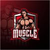 Muscle Fighter Esports Mascot Logo – GraphicsFamily