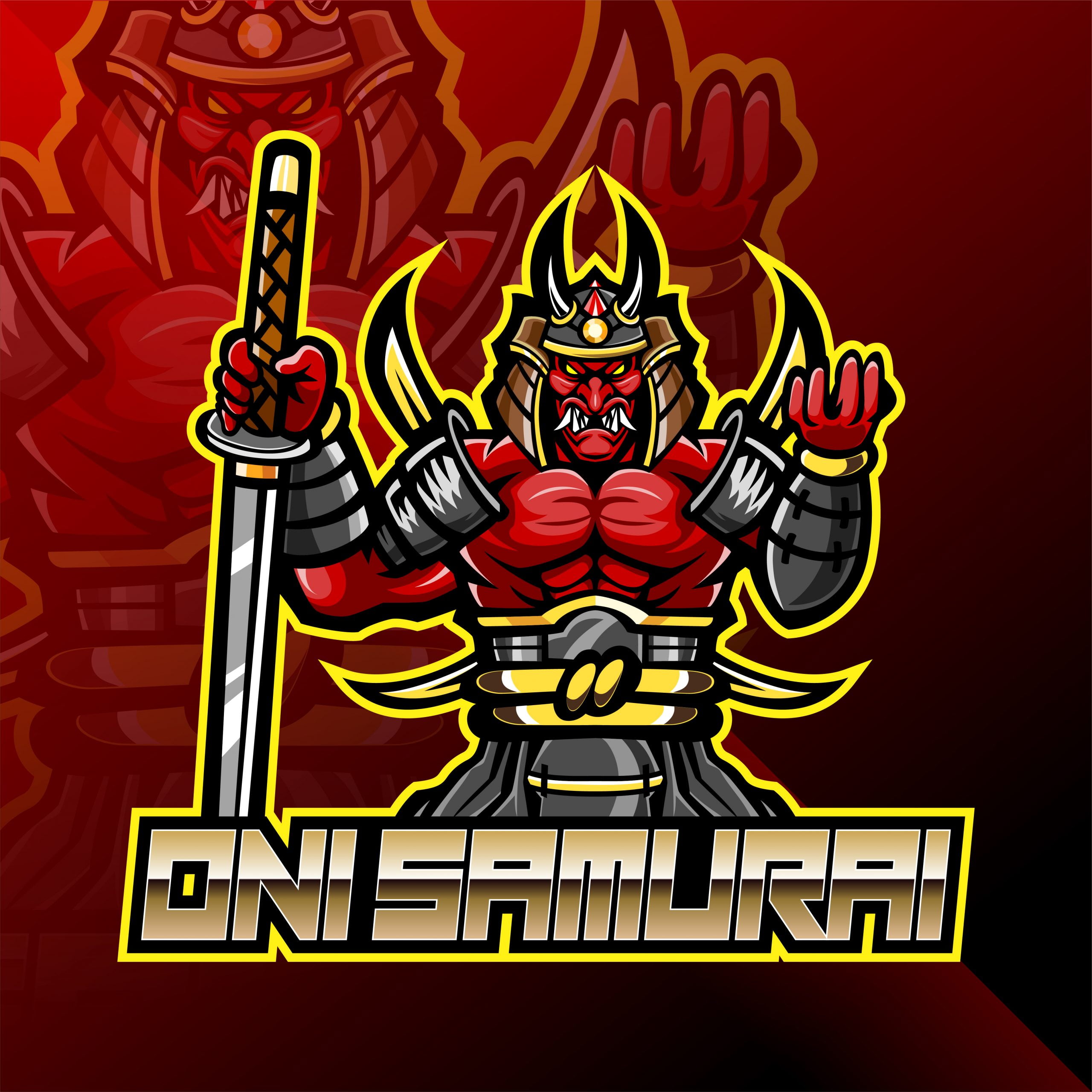 Free Samurai Esports Mascot Logo – GraphicsFamily