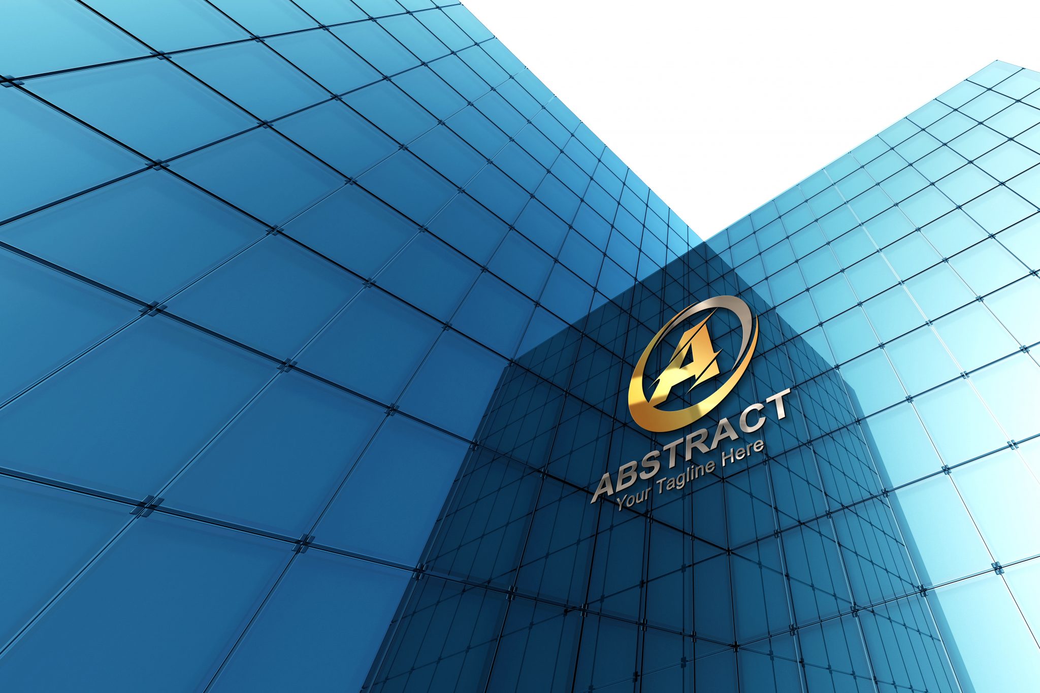 Abstract Letter A Logo Design Free PSD – GraphicsFamily