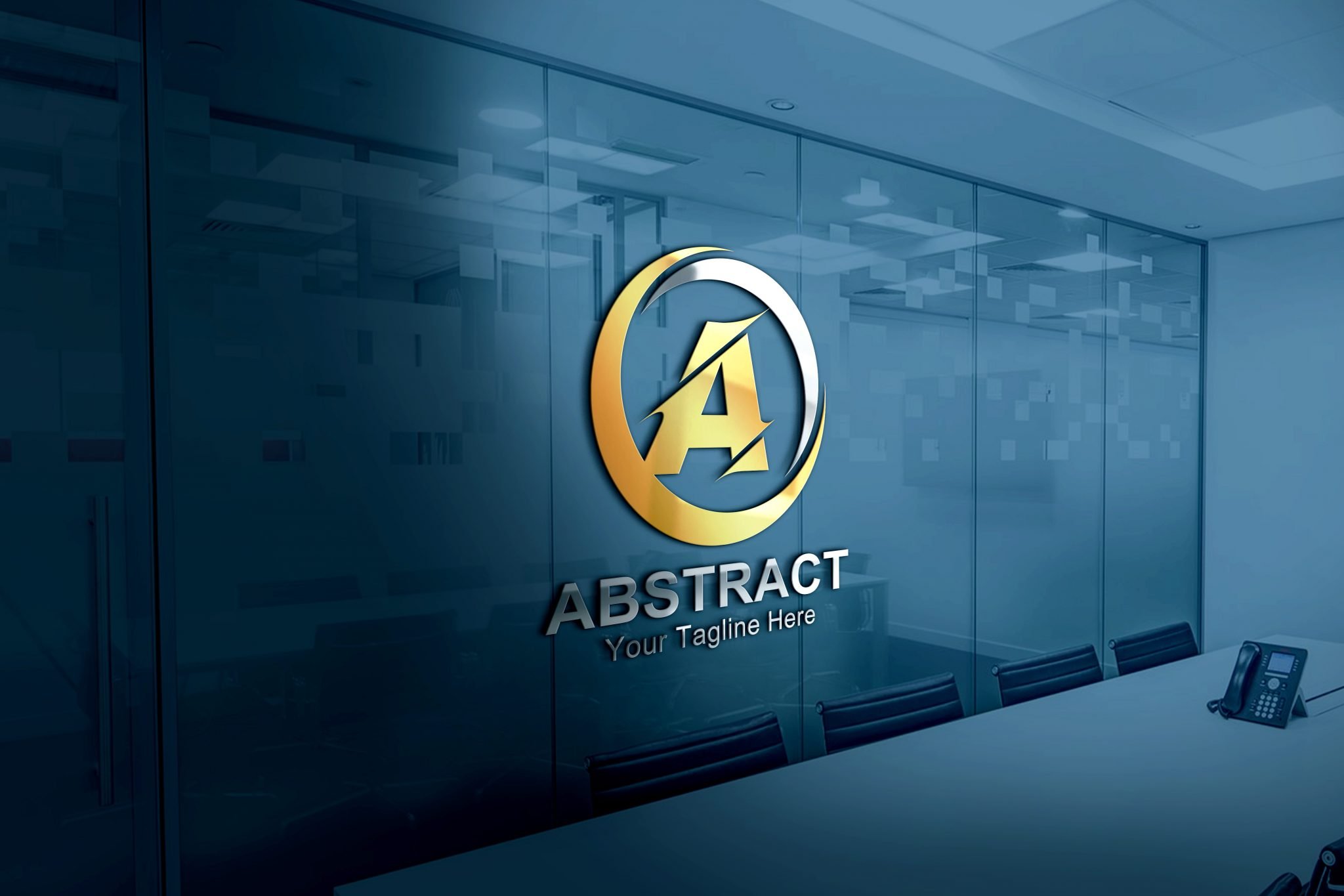 Abstract Letter A Logo Design Free PSD – GraphicsFamily