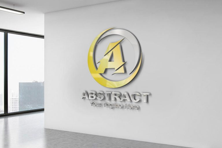 Abstract Letter A Logo Design Free PSD – GraphicsFamily