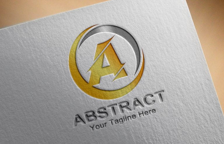 Abstract Letter A Logo Design Free PSD – GraphicsFamily
