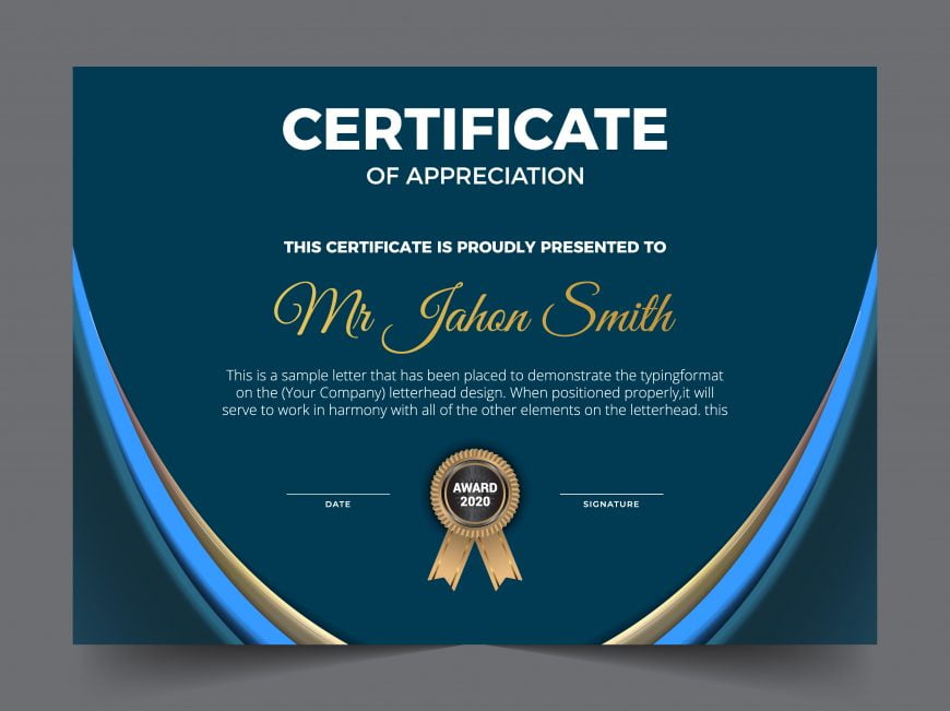 Certificate Of Appreciation Logo
