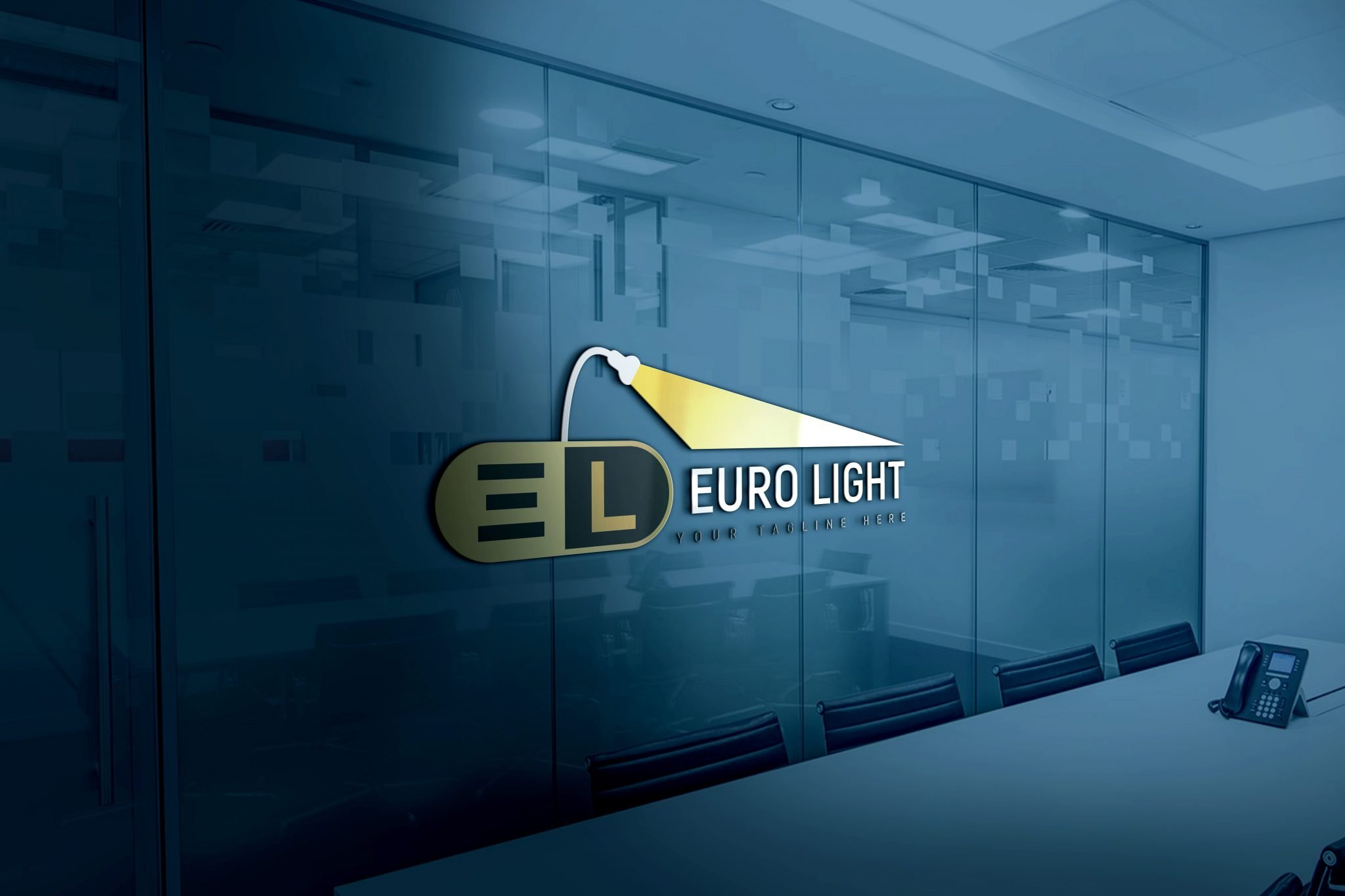Free Creative Lights Logo Design PSD – GraphicsFamily