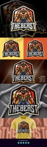 The Beast Esports Mascot Logo Template – GraphicsFamily