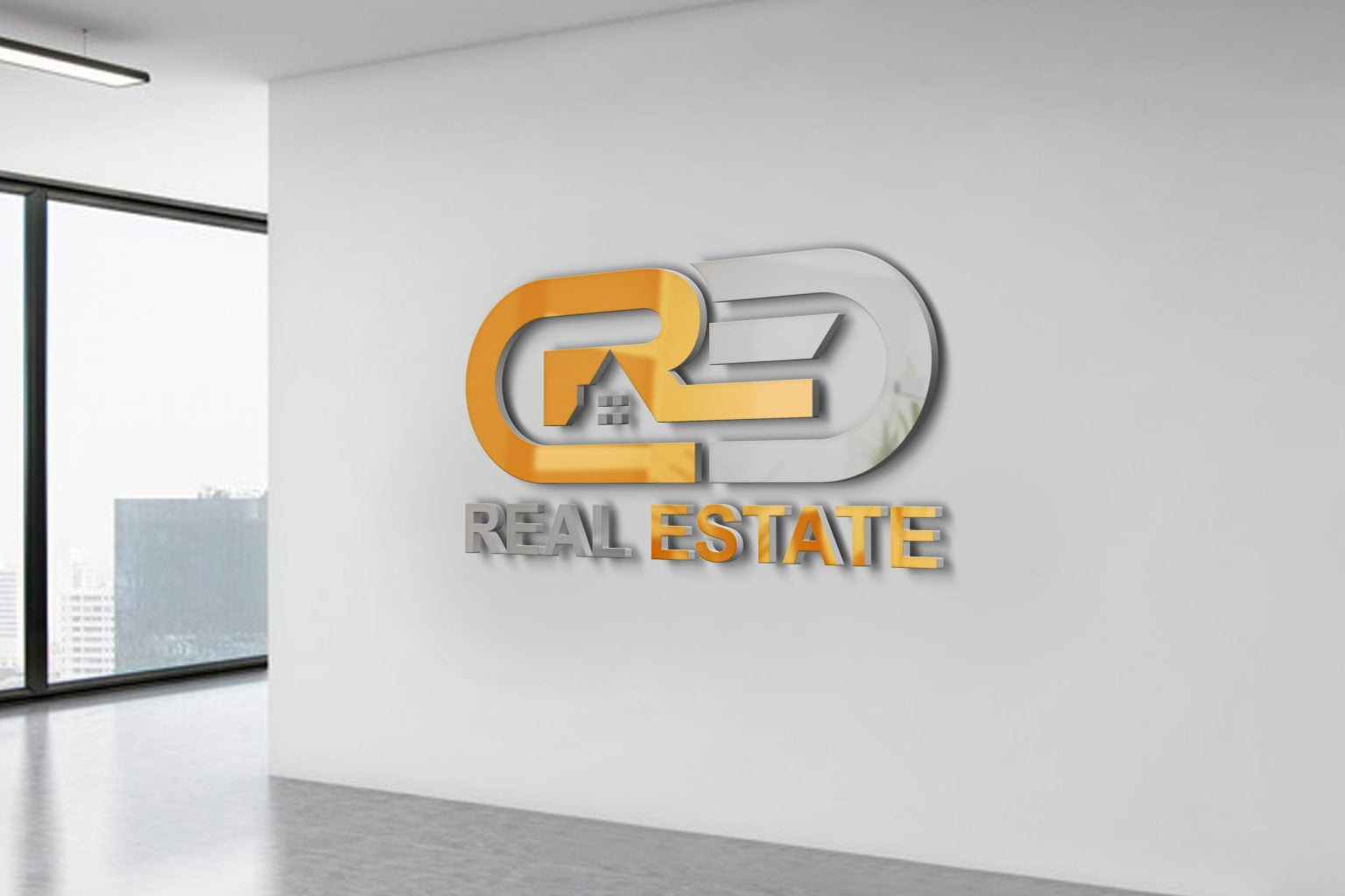 Modern Real Estate Company Logo Design PSD – GraphicsFamily
