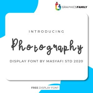 🎥 Photography Font – GraphicsFamily