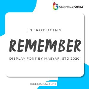 Remember Font – GraphicsFamily
