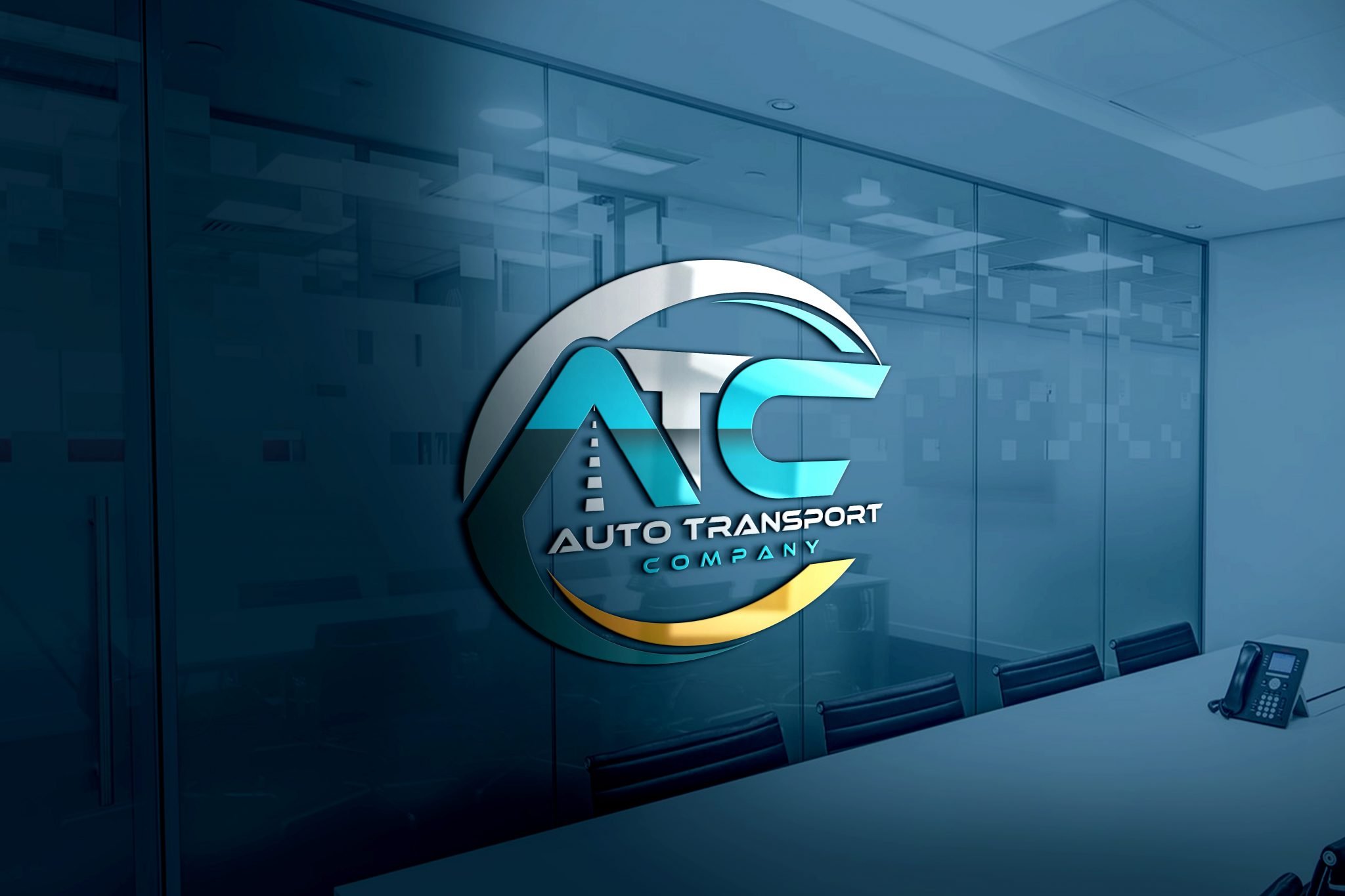 Transport Company Logo Design PSD – GraphicsFamily