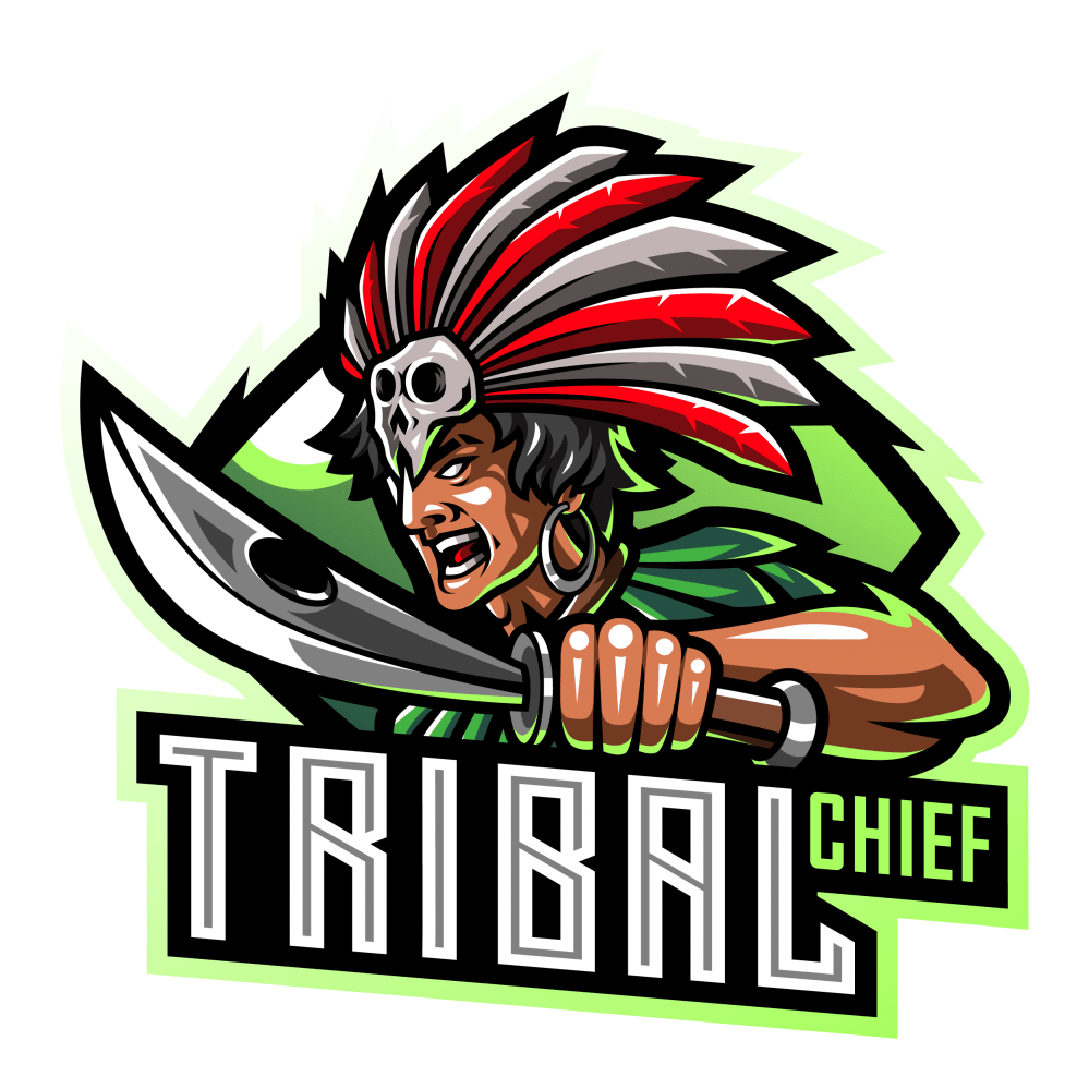 Tribal Chief Mascot Logo Template – GraphicsFamily