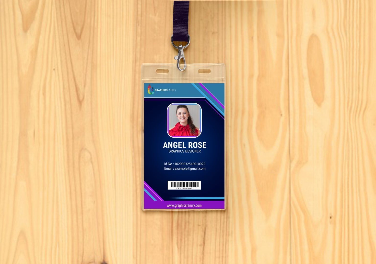 Business id card template with photo – GraphicsFamily