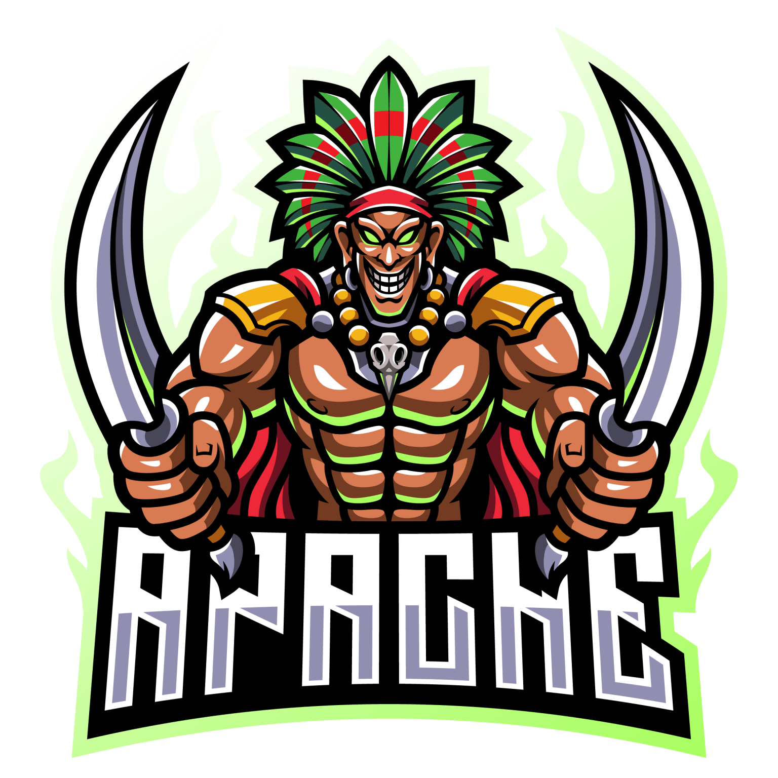 Free Apache Mascot Logo – GraphicsFamily