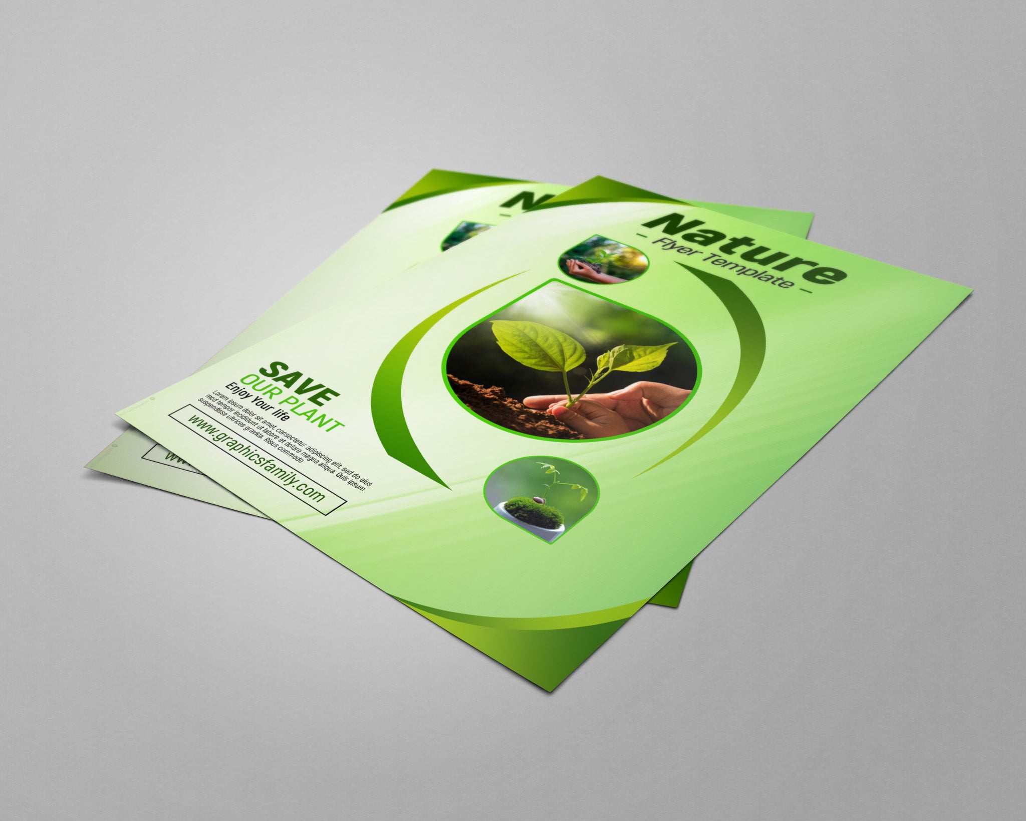 Nature Flyer Template Design – GraphicsFamily