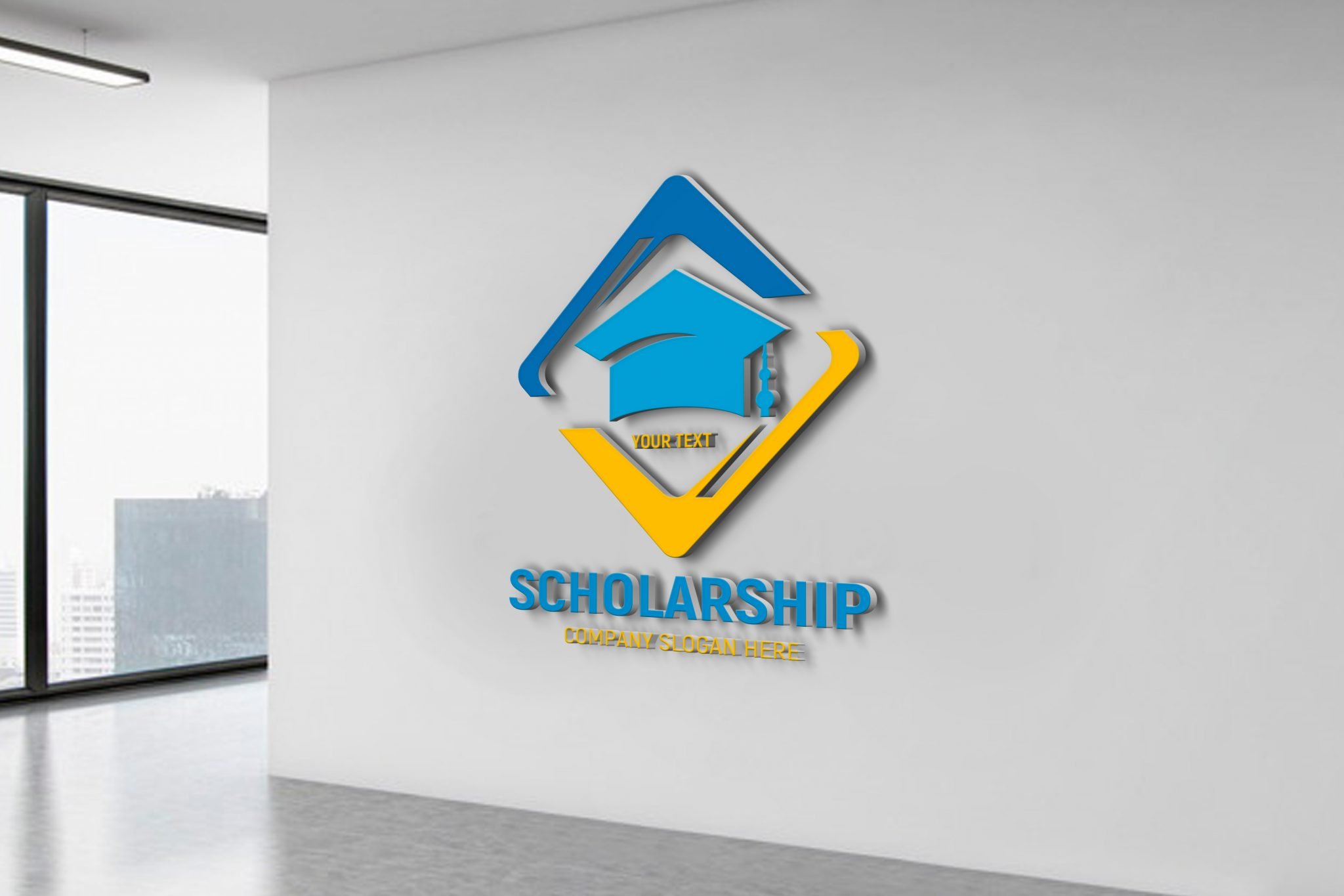 Free Scholarship Logo Template Design – GraphicsFamily