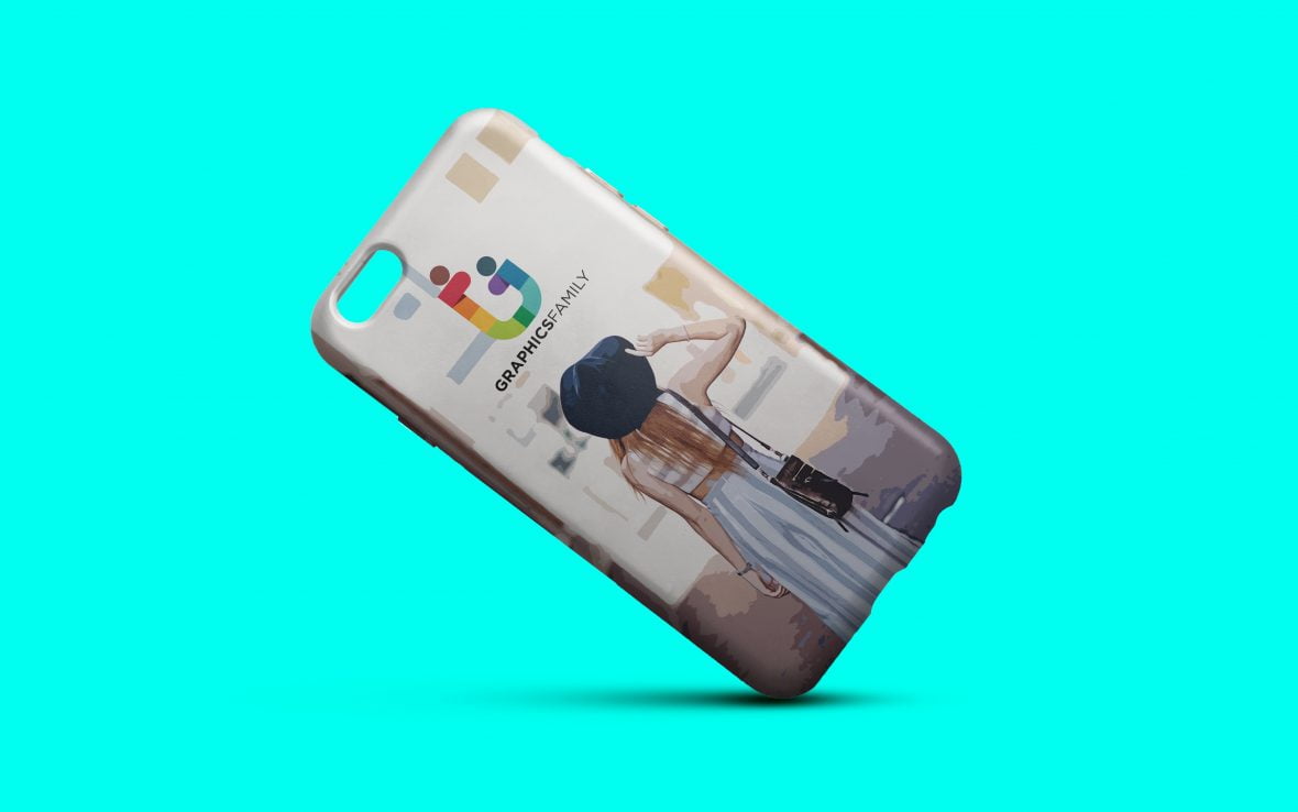 Free Mobile Cover Mockup – GraphicsFamily