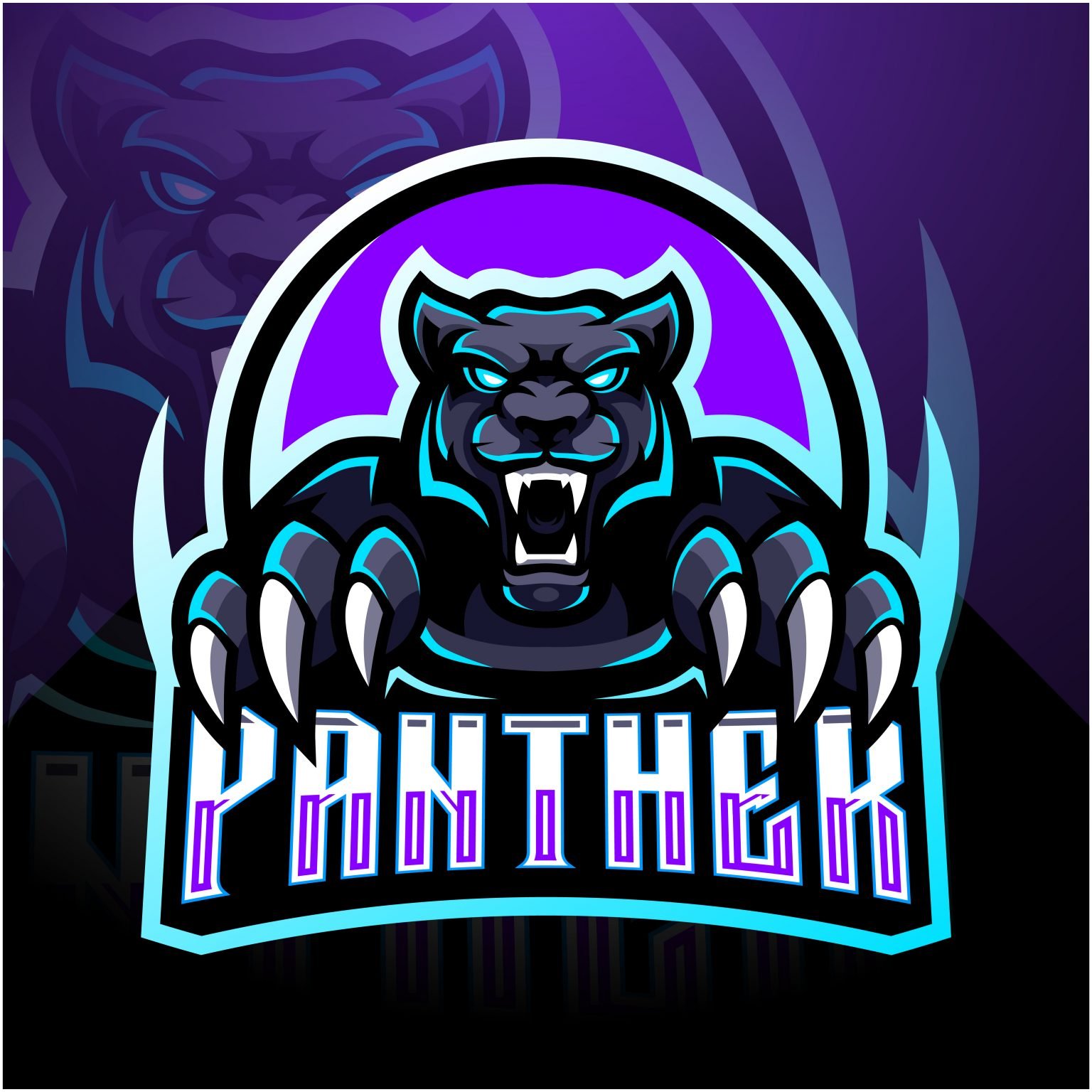 Panther Mascot Logo – GraphicsFamily