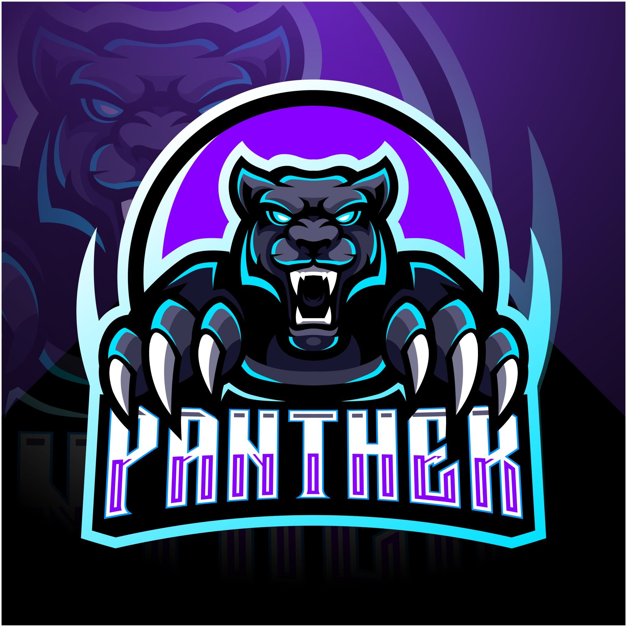 Panther Mascot Logo – GraphicsFamily