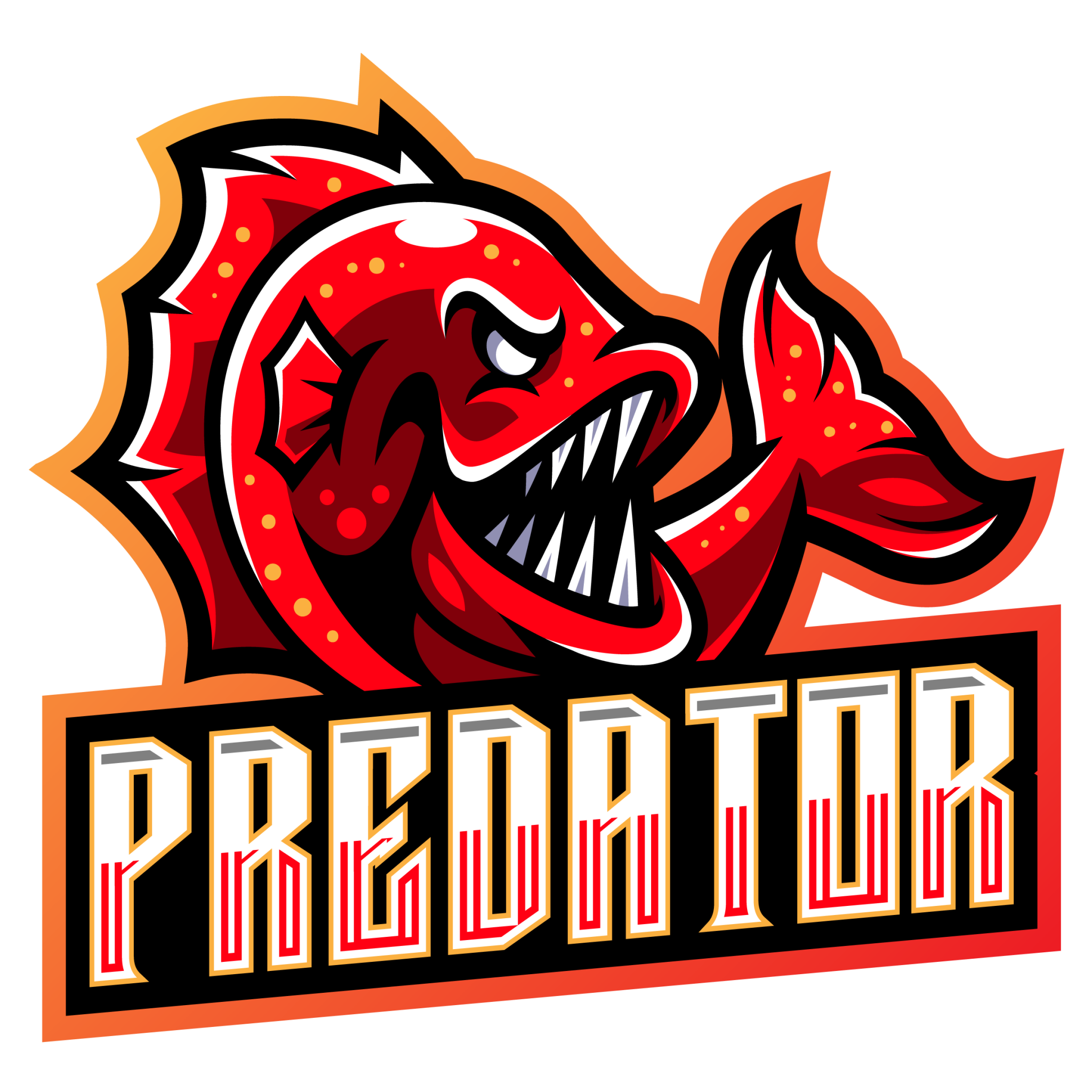 Predator Mascot Logo Template – GraphicsFamily