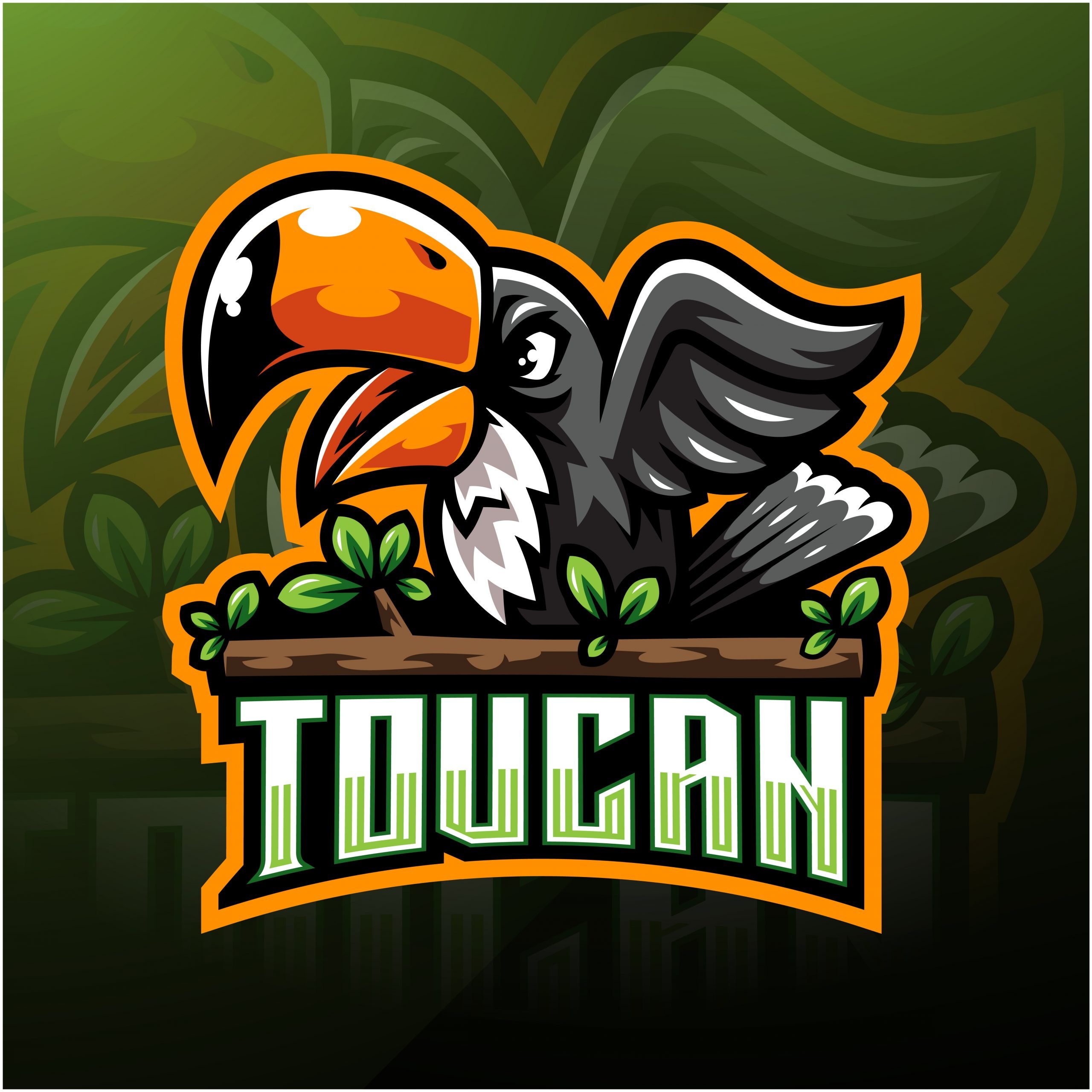 Toucan Mascot Logo – GraphicsFamily