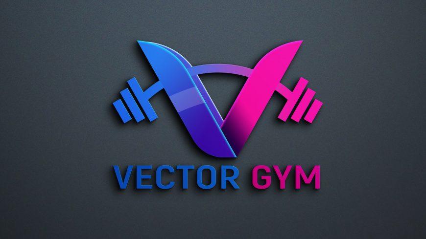 Vector Gym Logo PSD Template – GraphicsFamily