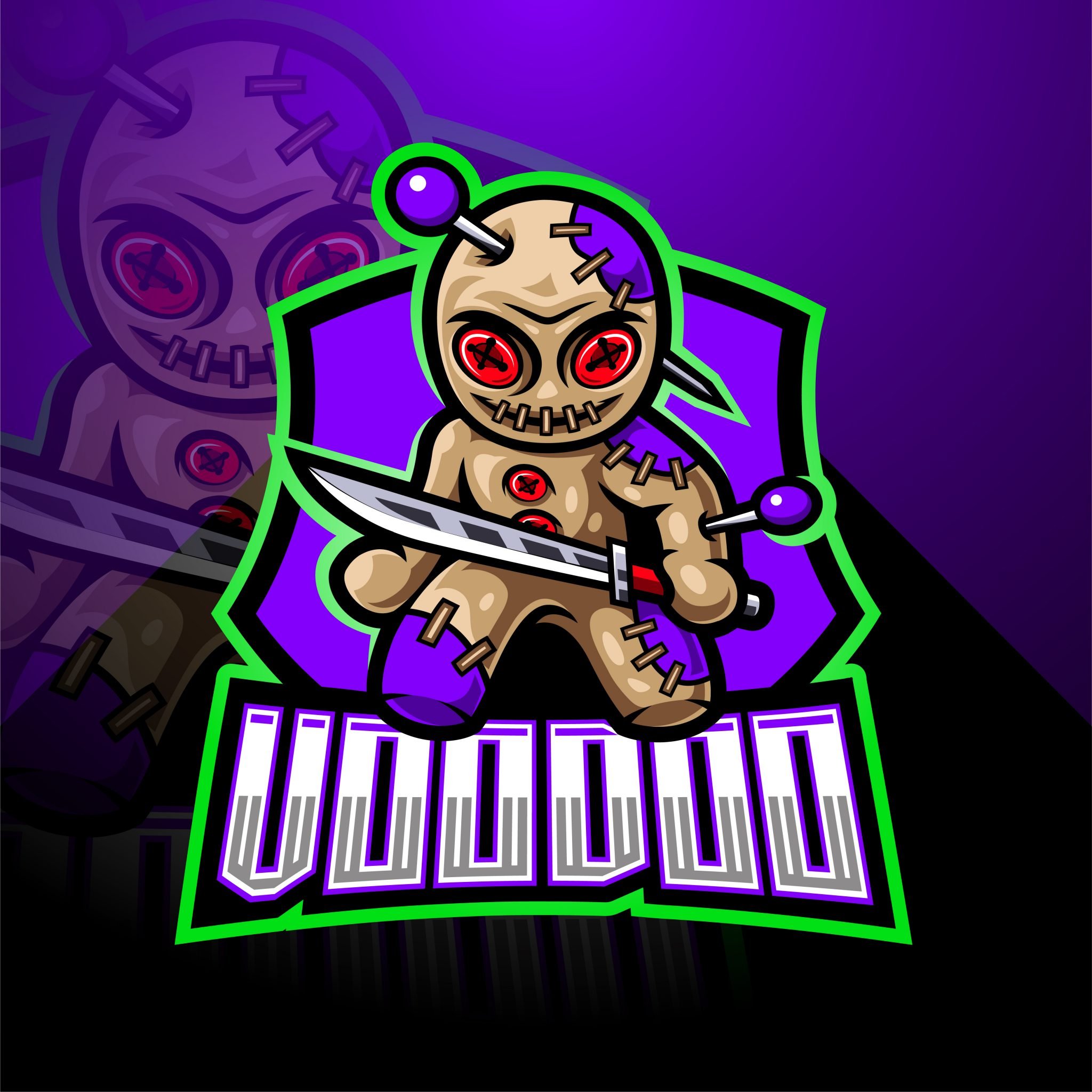VooDoo Mascot Logo – GraphicsFamily