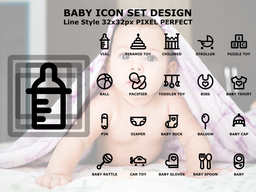 Free Babies Icon Set – GraphicsFamily