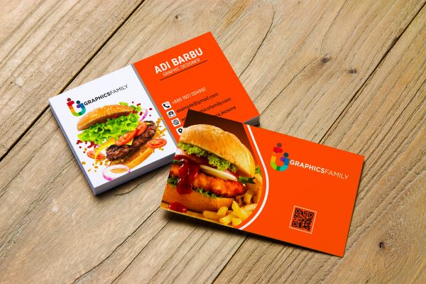 Food Company Visiting Card Design – GraphicsFamily