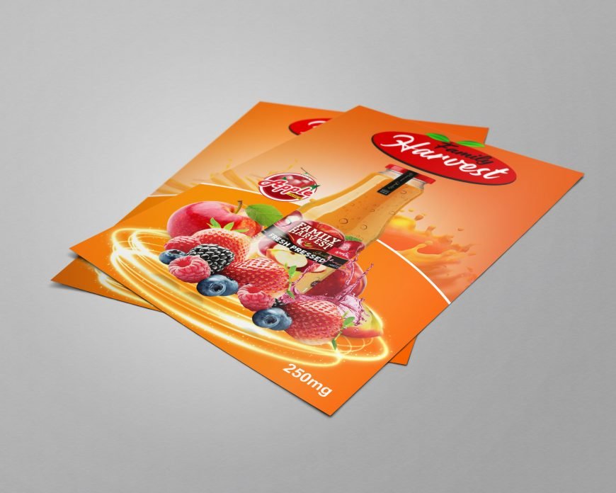 Free Editable Bottle Juice Flyer Template Design – GraphicsFamily