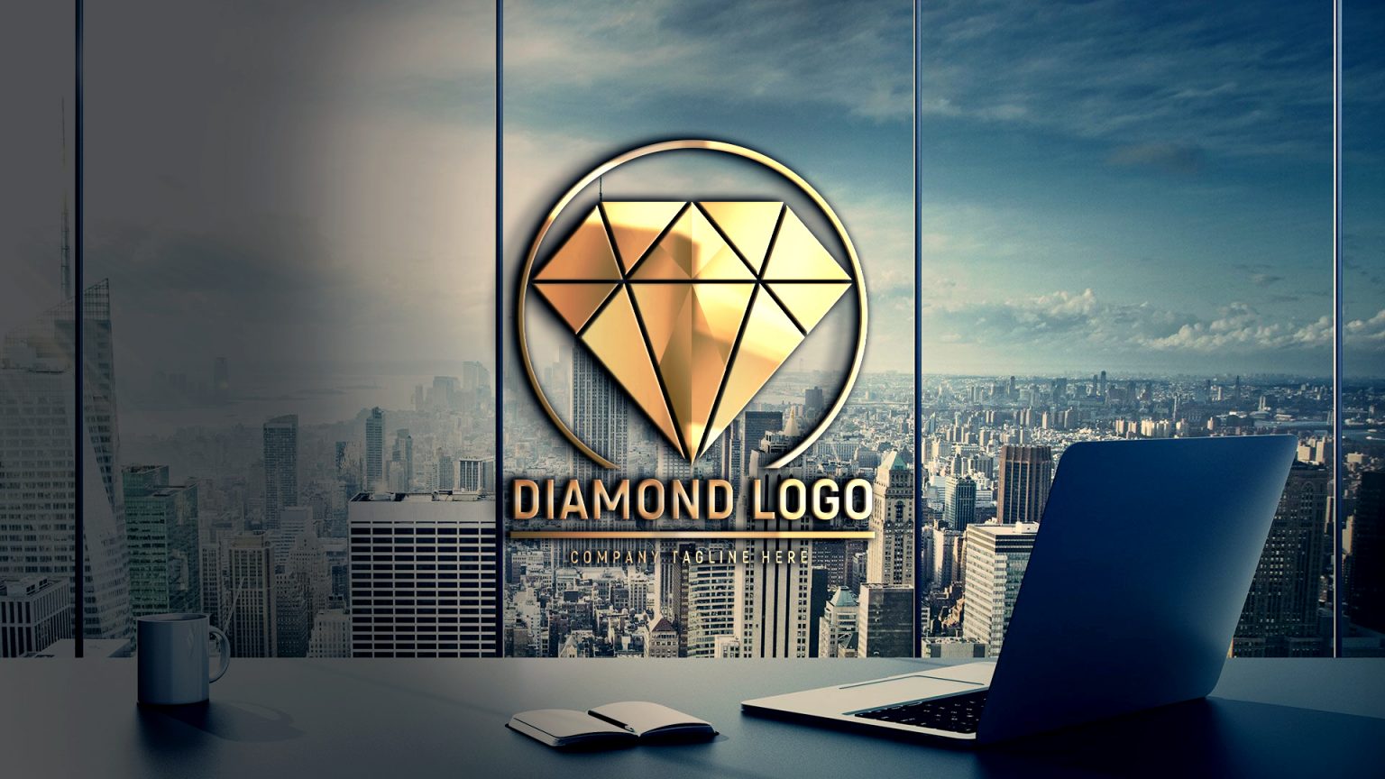 Editable Diamond Logo Design – GraphicsFamily