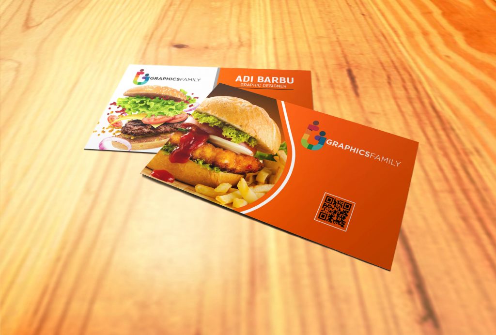 Food Company Visiting Card Design – GraphicsFamily