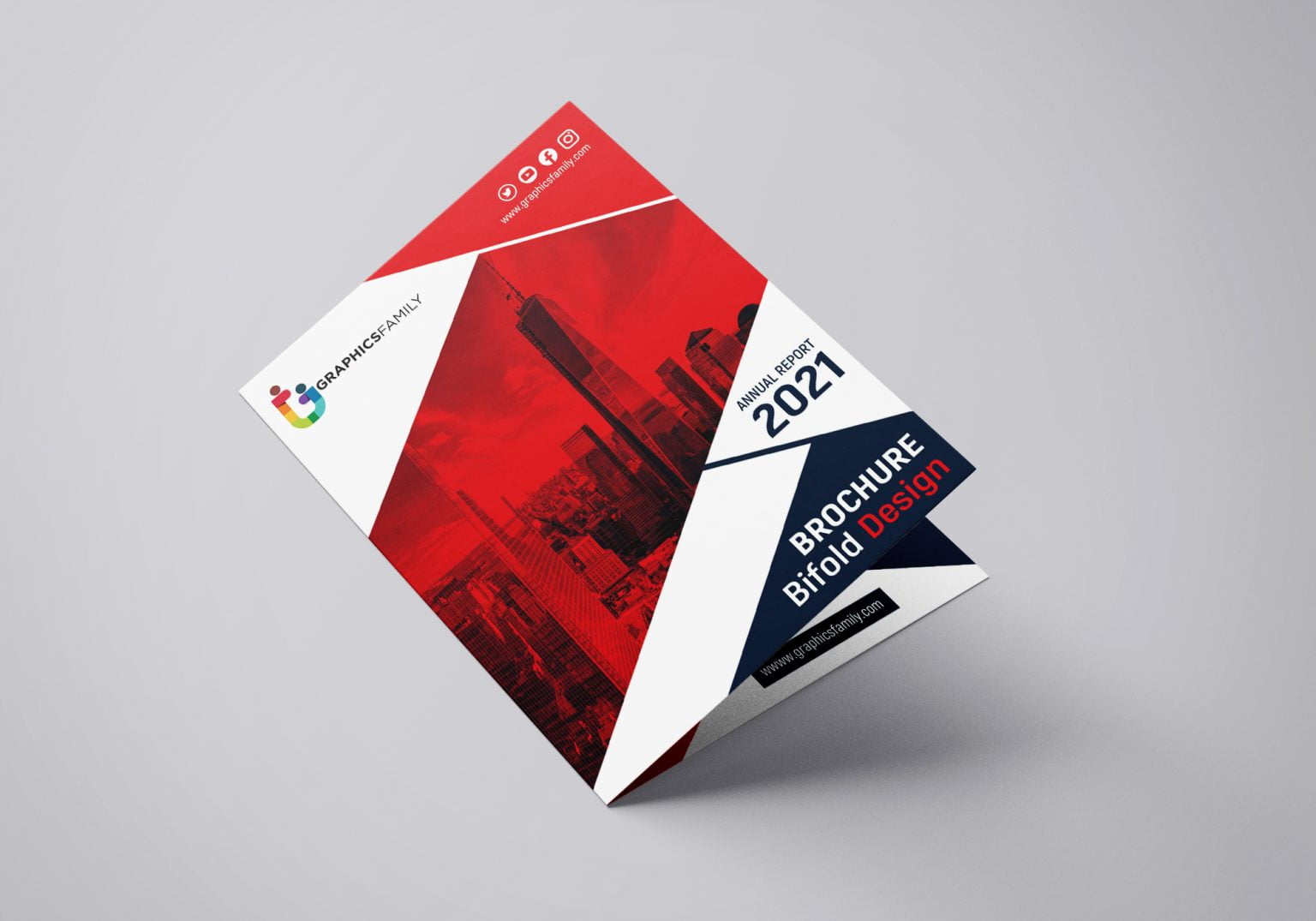 Bifold Brochure Design PSD – GraphicsFamily