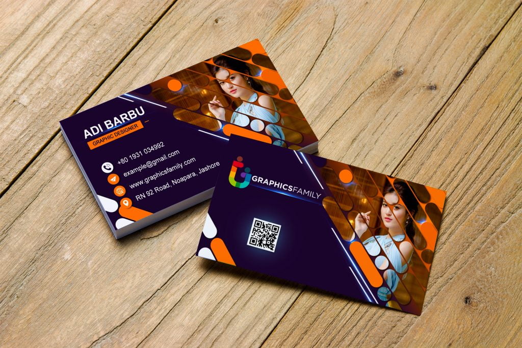 Modern Editable Visiting Card Design in Photoshop – GraphicsFamily