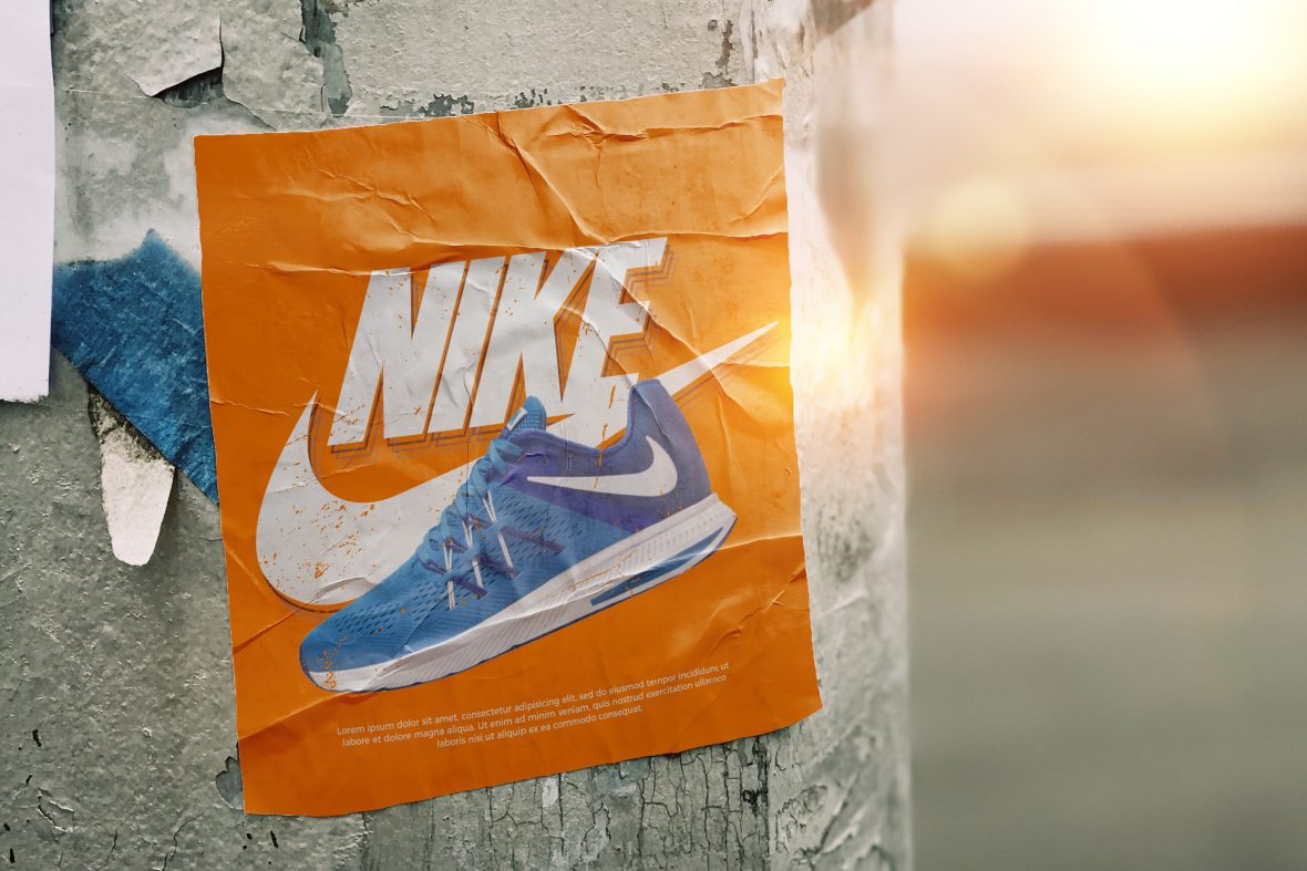 Paper Sticker Logo Mockup – GraphicsFamily