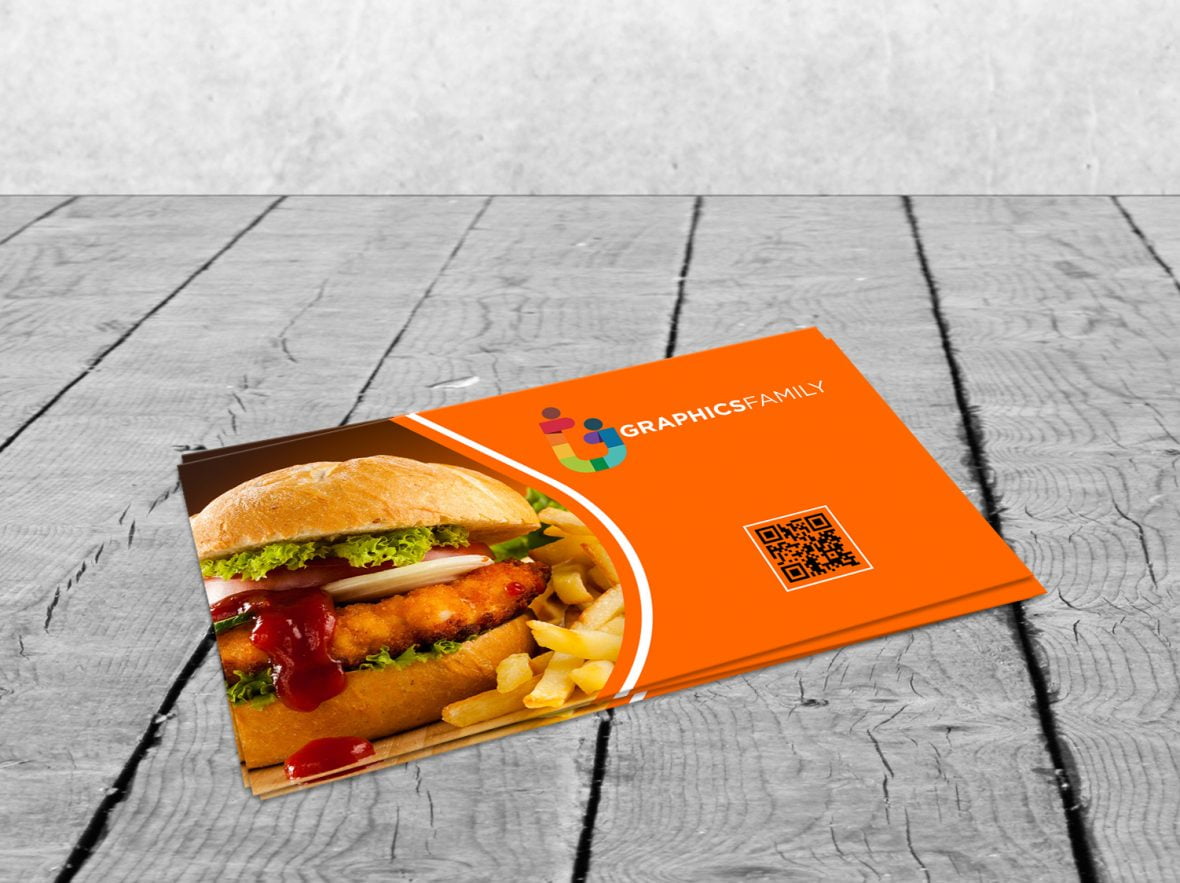 Food Company Visiting Card Design – GraphicsFamily