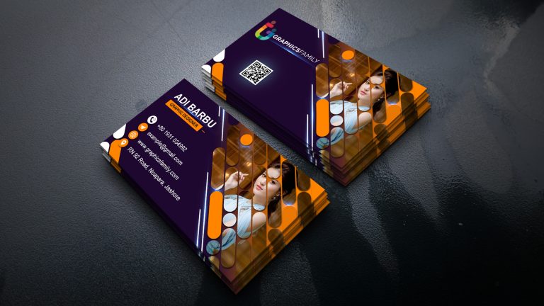 Modern Editable Visiting Card Design in Photoshop – GraphicsFamily