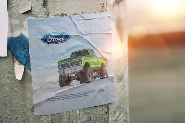 Paper Sticker Logo Mockup – GraphicsFamily