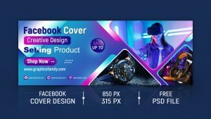 Product Sale Facebook Cover Design PSD – GraphicsFamily