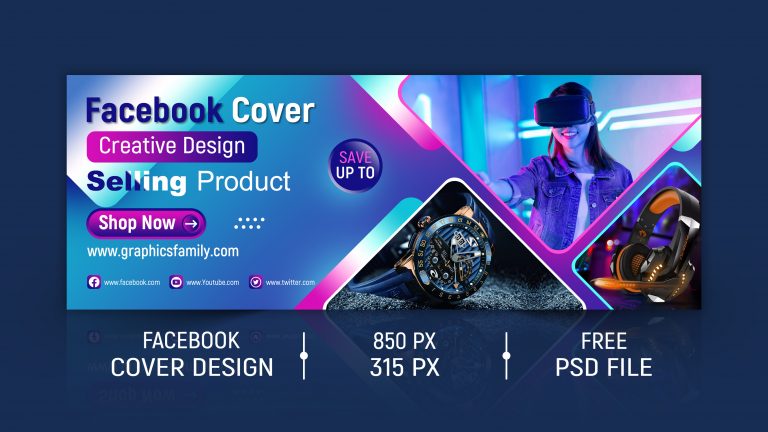 Product Sale Facebook Cover Design PSD – GraphicsFamily