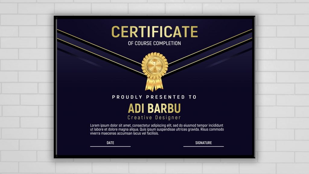 117+ Best Free Certificate PSD Templates To Download - GraphicsFamily