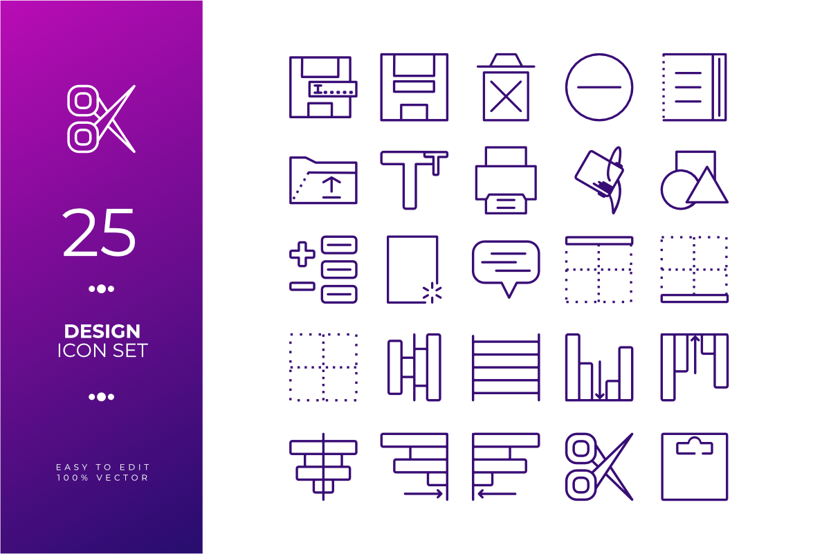 Free Design Icon Set – GraphicsFamily