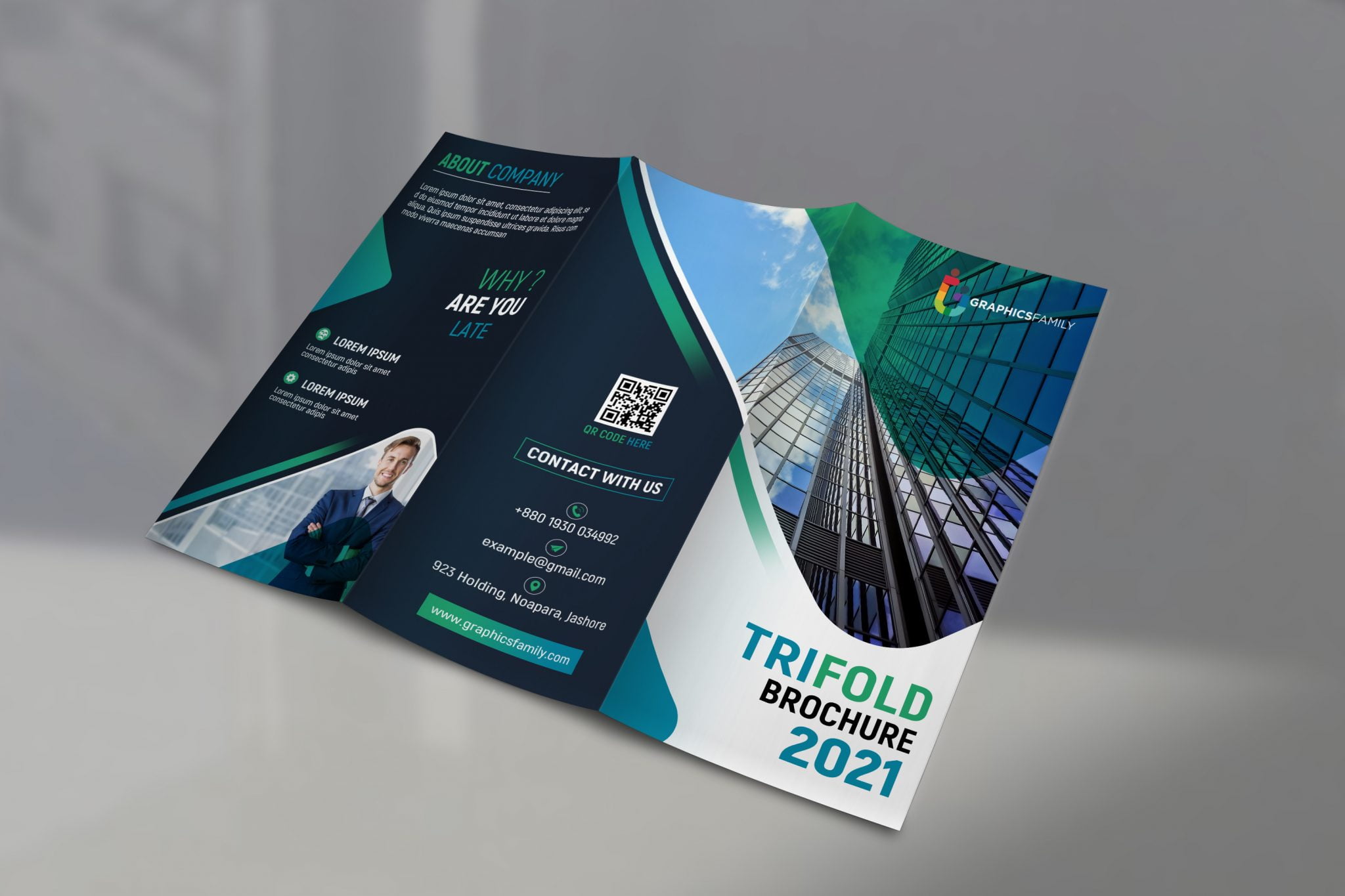 Editable Company Trifold Brochure Design Template – GraphicsFamily Editable Company Trifold Brochure Design Template – GraphicsFamily