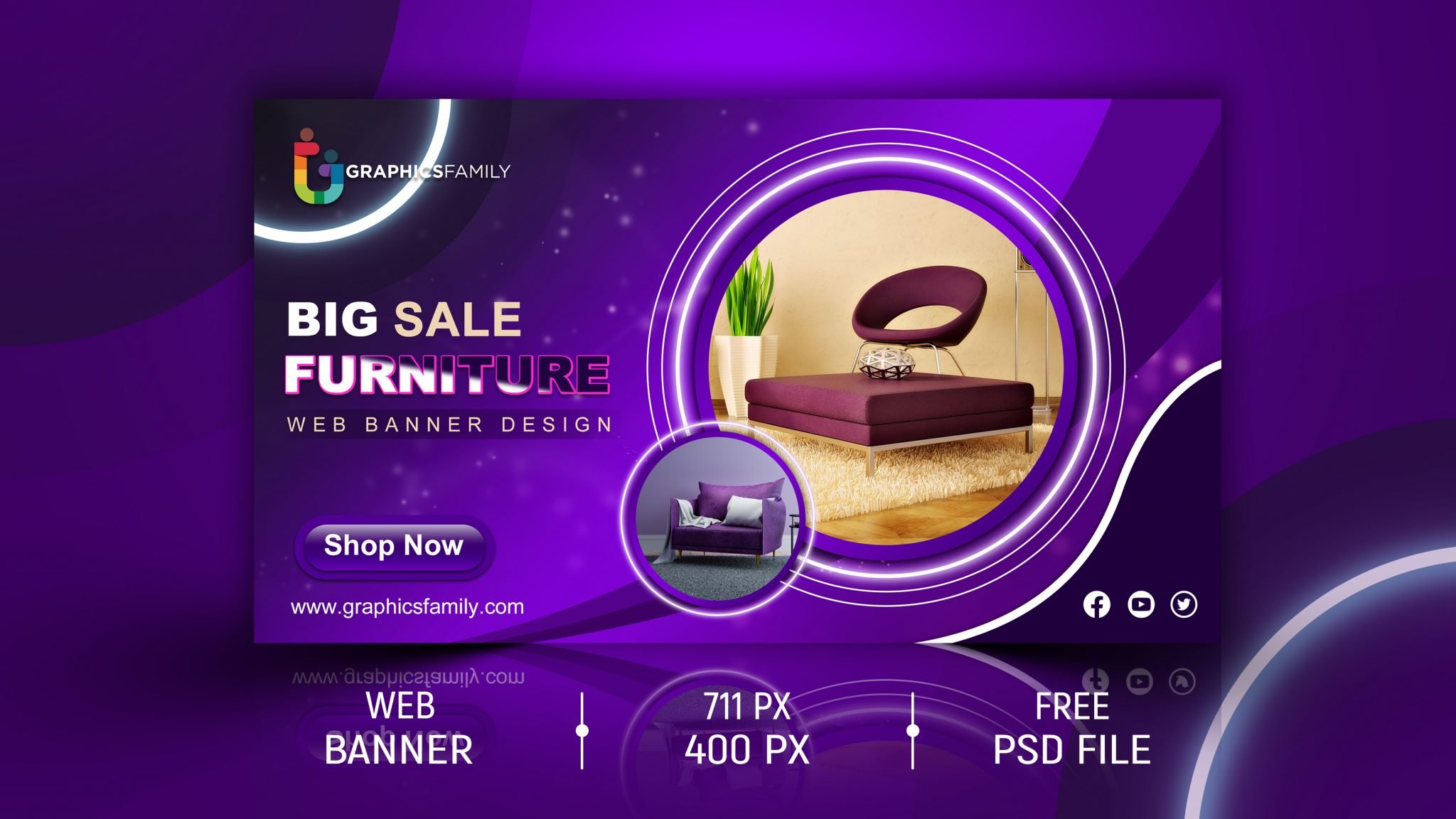 Furniture Promotional Banner Template Design – GraphicsFamily