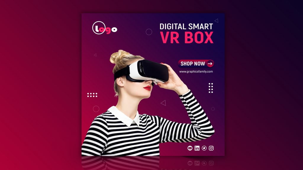 Gadgets square social media post template – GraphicsFamily