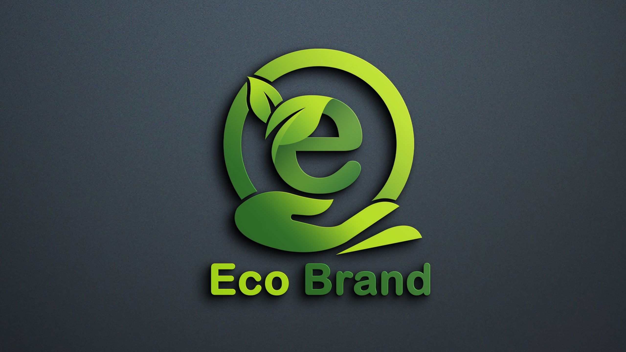Eco Brand Logo Design GraphicsFamily Eco Brand Logo Design GraphicsFamily