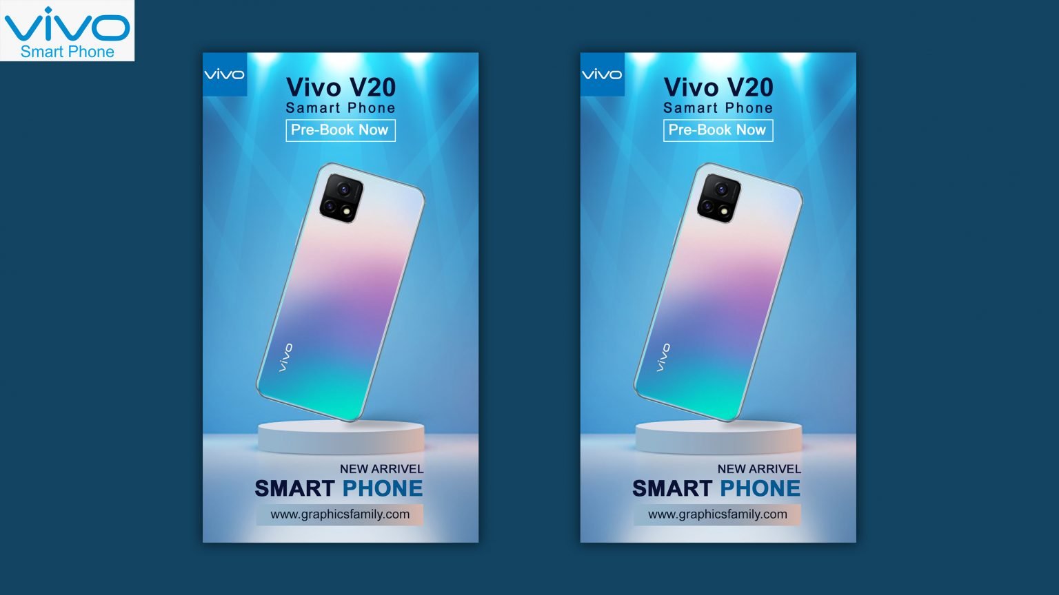 Vivo V20 Instagram Story Ad Design – GraphicsFamily